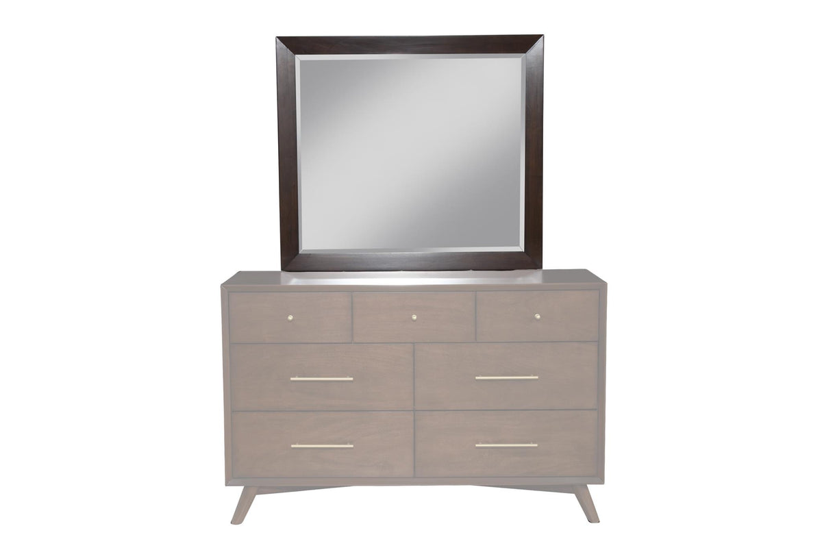 Mid-century modern walnut mirror – Floor Plan Home Store